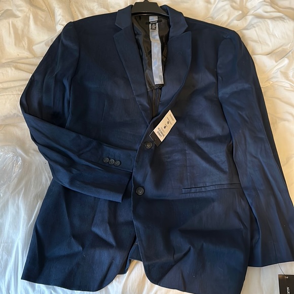 Alfani | Suits & Blazers | Nwt Alfani Navy Linen Mens Unstructured ...
